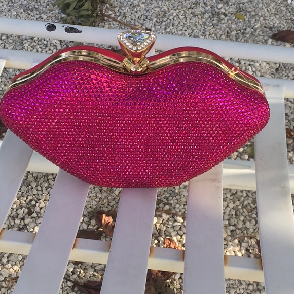 Bags | This Is A Lip Clutch Purse The Color Is Pink And The Size Is A ...